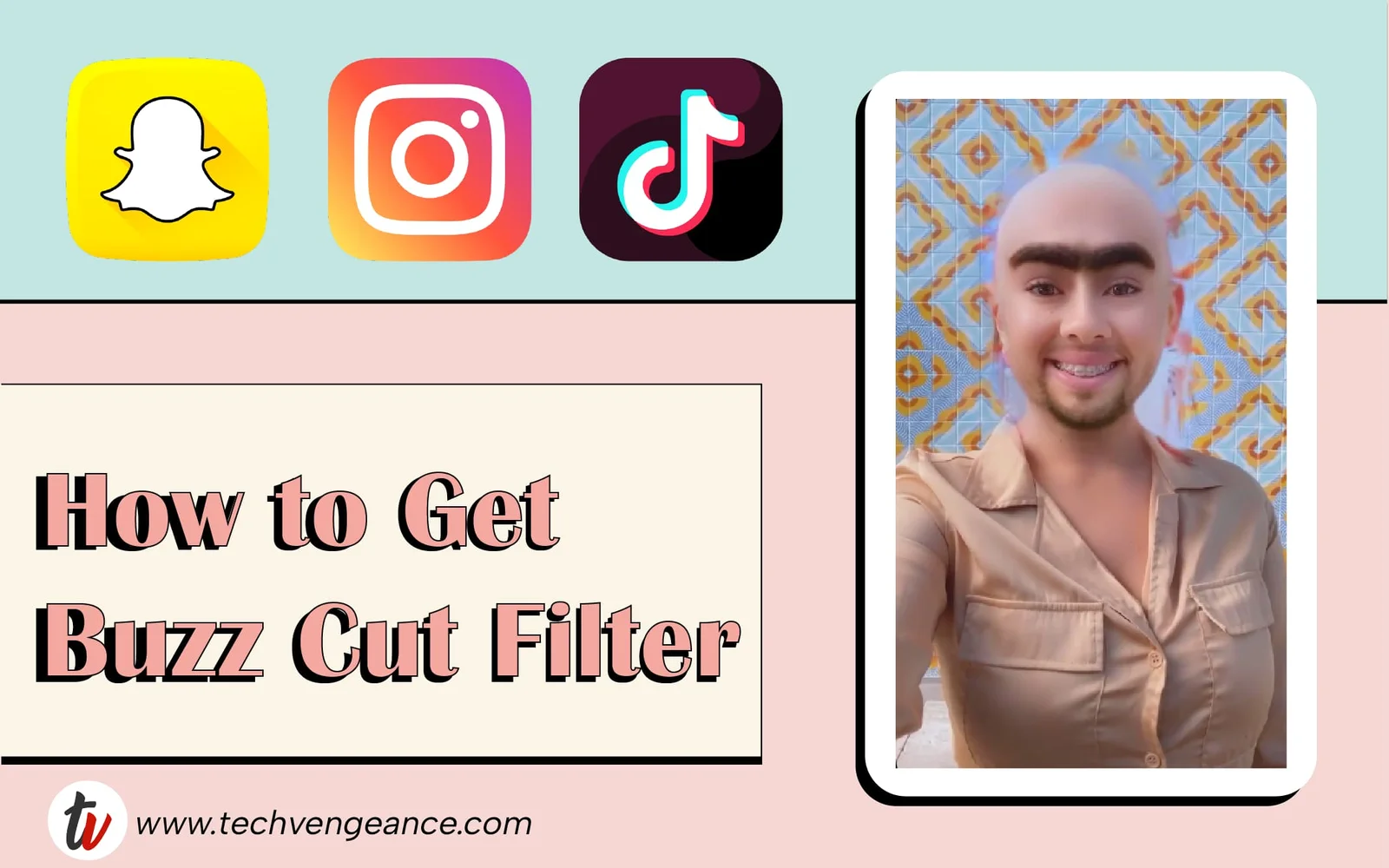 Bold and Buzzed: Get the Buzz Cut Filter on Snapchat, Instagram ...