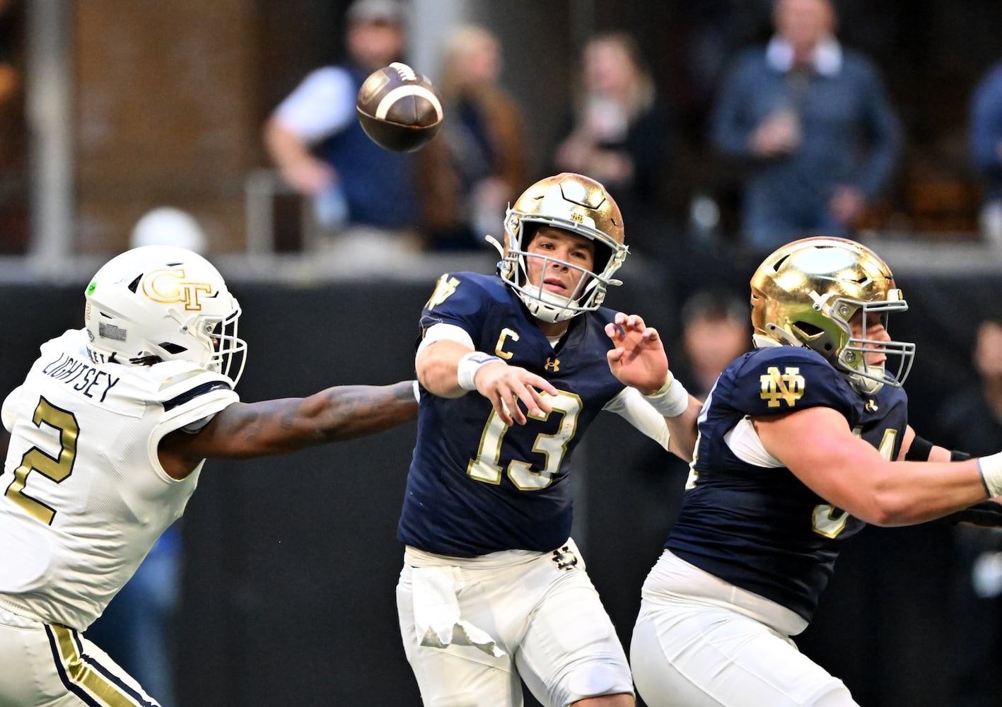 Georgia Tech Football: Miscues mount in a 31-13 loss to No.12 Notre ...